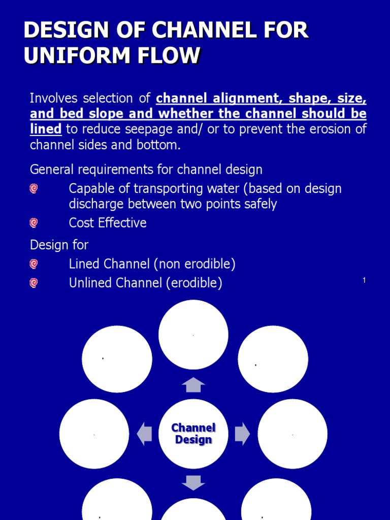 Design of Channels | PDF | Erosion | River