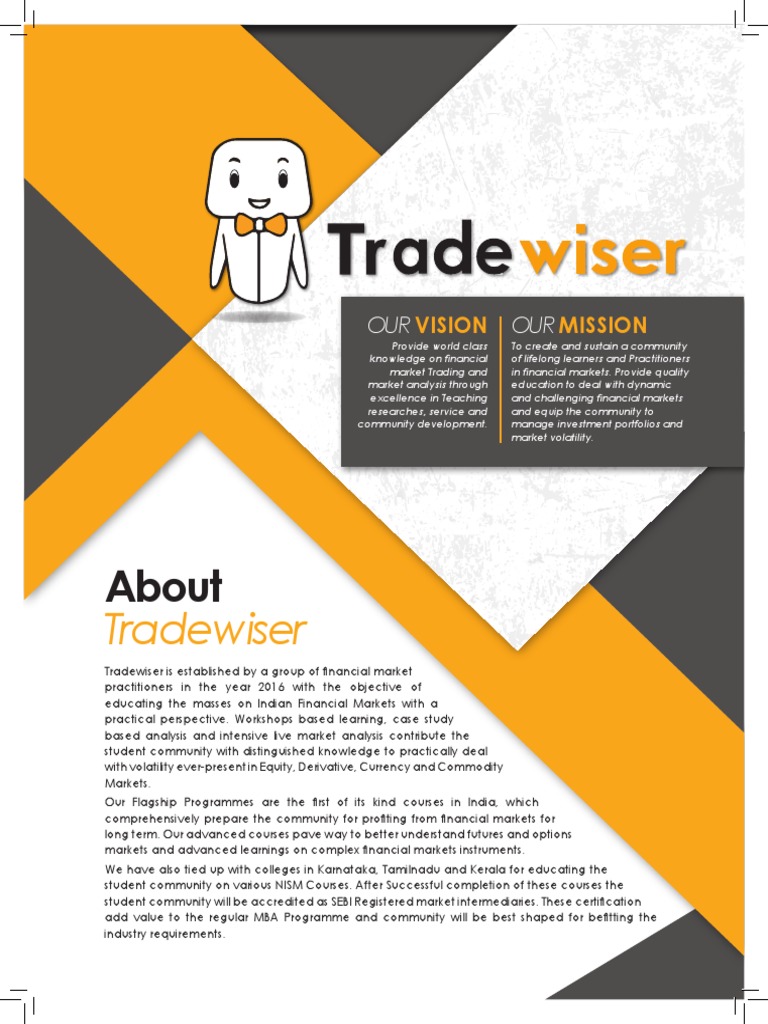 Tradewiser Brochure - For Print | PDF | Stock Trader | Valuation (Finance)