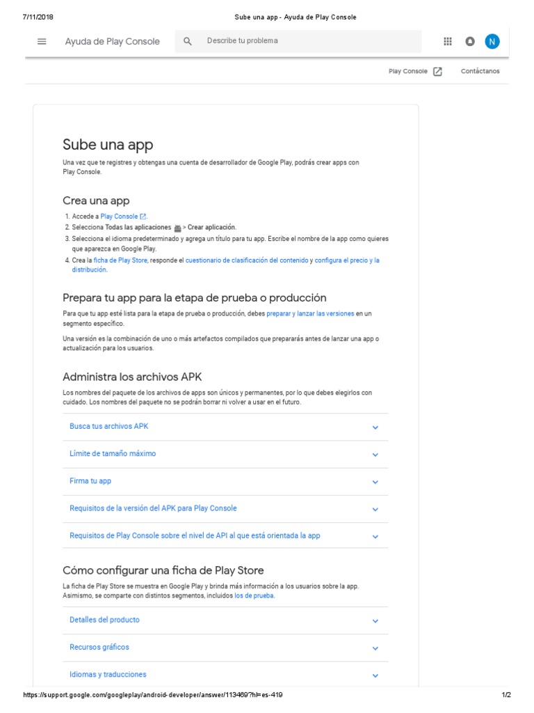 Subir App Google Play | PDF | Google Play | Aplicación movil