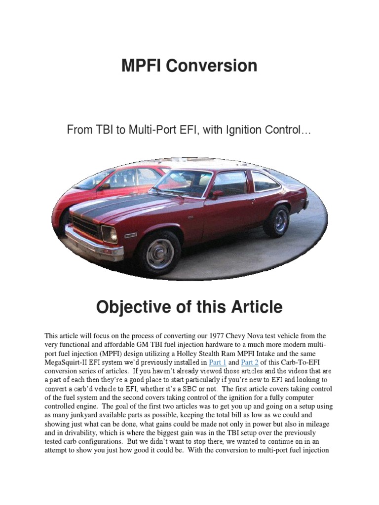 MPFI Conversion: From TBI To Multi-Port EFI, With Ignition Control ...