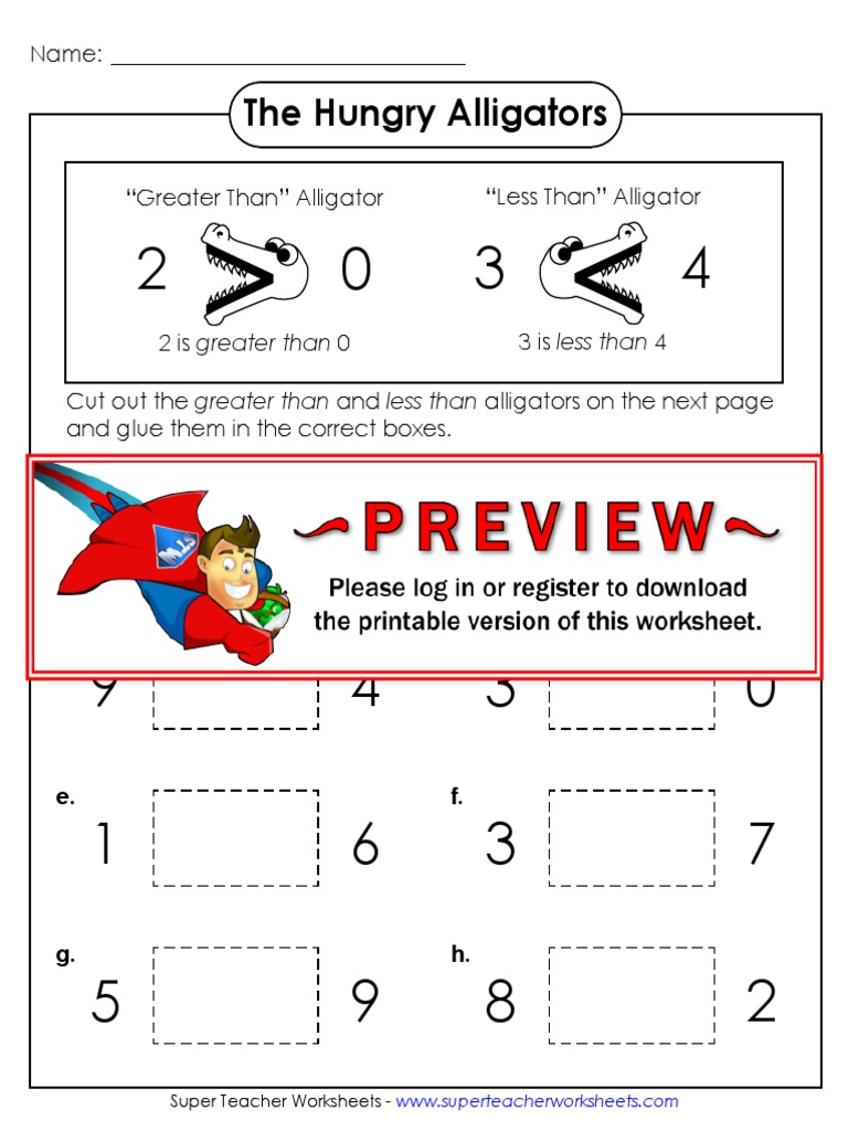 Hungry Alligators 1digit | PDF