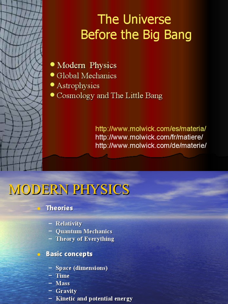 The Universe Before The Big Bang: Modern Physics | PDF