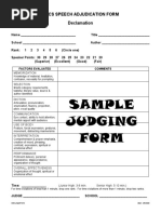 Readers Theater Judge Sheet | PDF