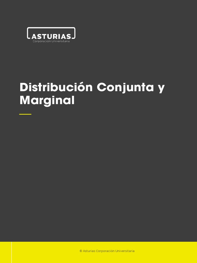 Distribucion Conjunta y Marginal | PDF | Variable aleatoria | Función ...