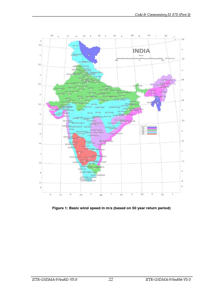 IS 875 Part 3: Wind Speed Code Guide | PDF