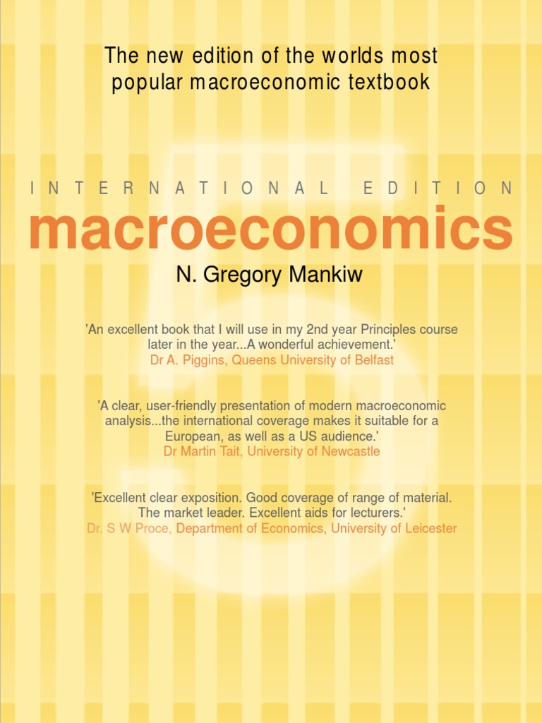Mankiw | PDF | Macroeconomics | Fiscal Policy