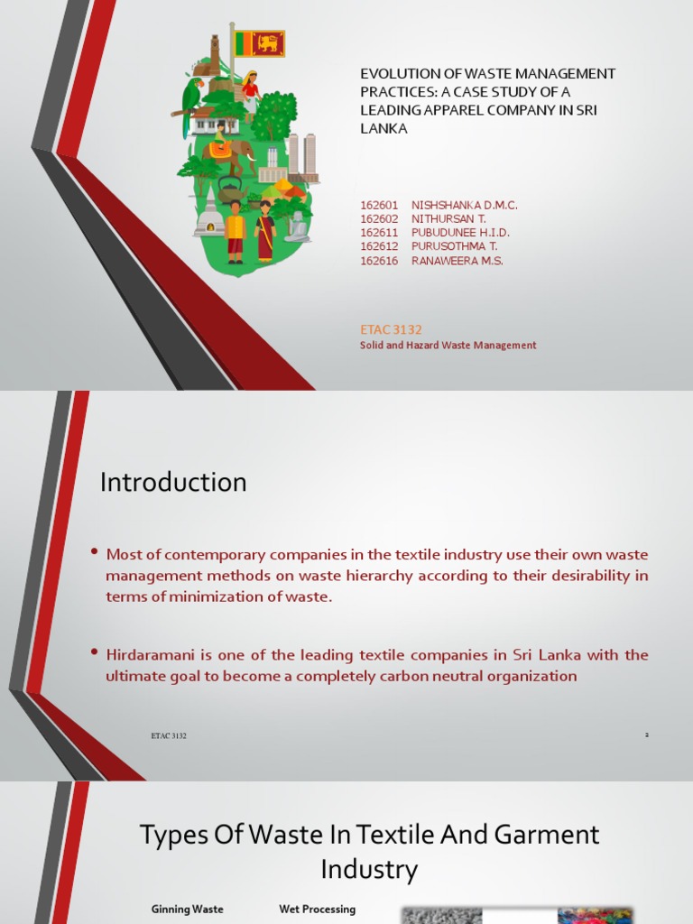 Textile Factory Case Study Presentation | PDF | Waste Management | Reuse