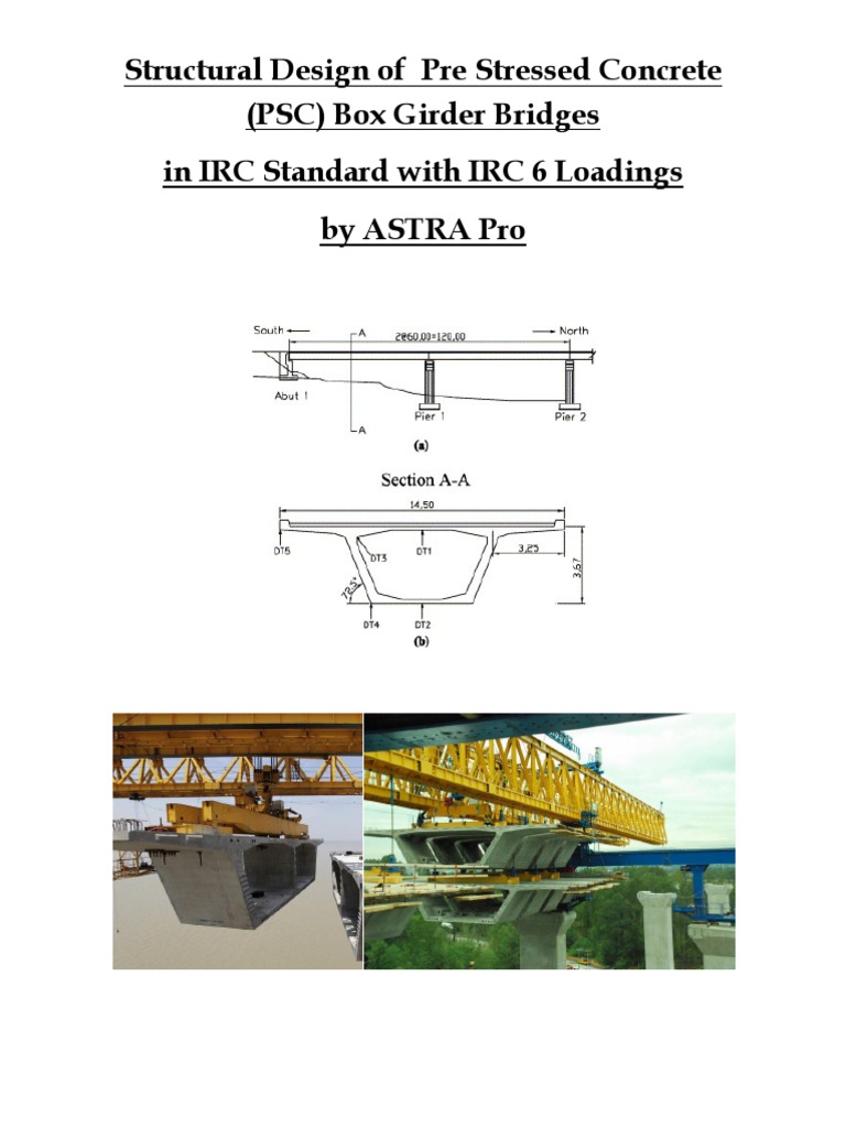 PSC Box Girder Bridge Design in IRC | PDF | Prestressed Concrete ...