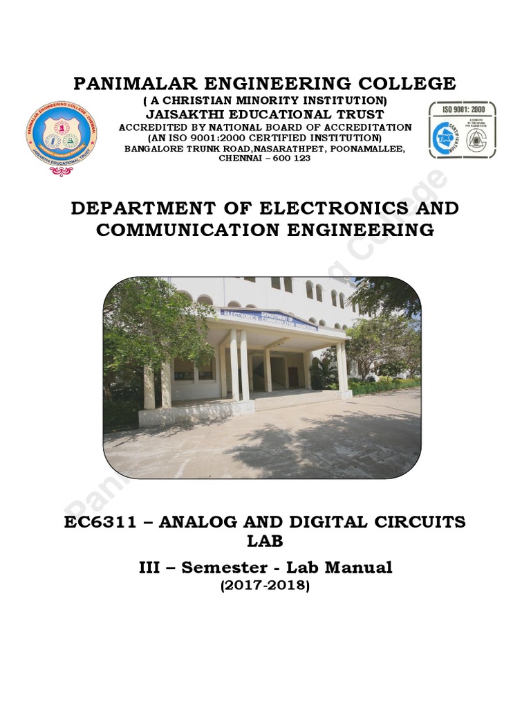 Adc Lab | PDF | Amplifier | Bipolar Junction Transistor
