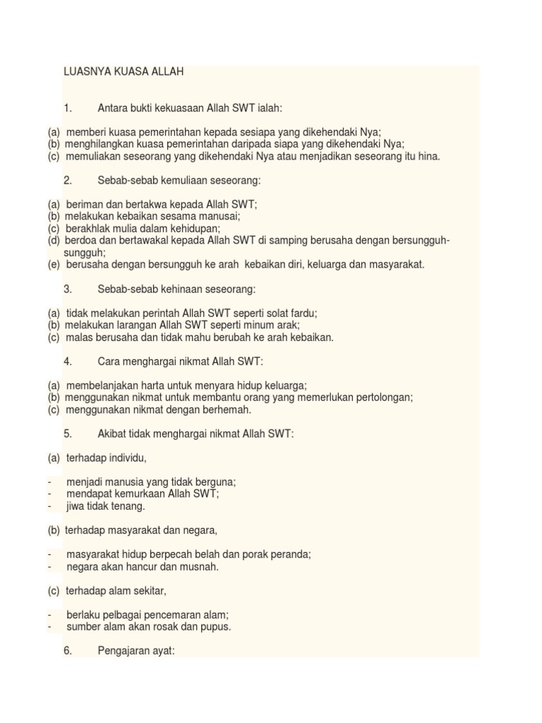 Luasnya Kuasa Allah | PDF