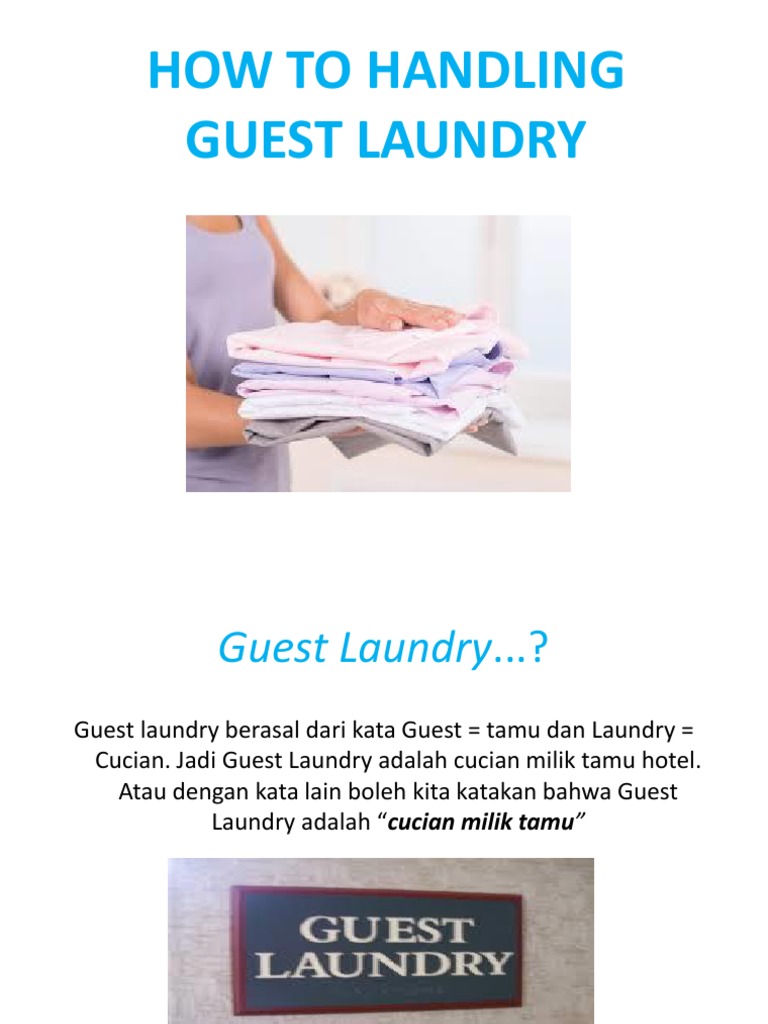 How To Handle Guest Laundry | PDF | Bisnis | Griya & Taman