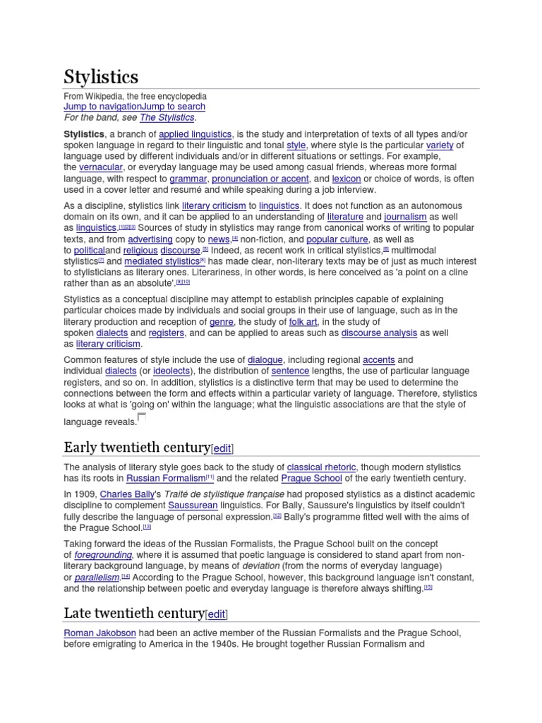 Exploring Stylistics: An In-Depth Look at the Study of Linguistic Style ...