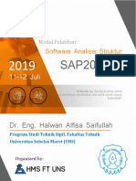 Modul Pengenalan Basic Software Sap 2000 (Shafa) | PDF