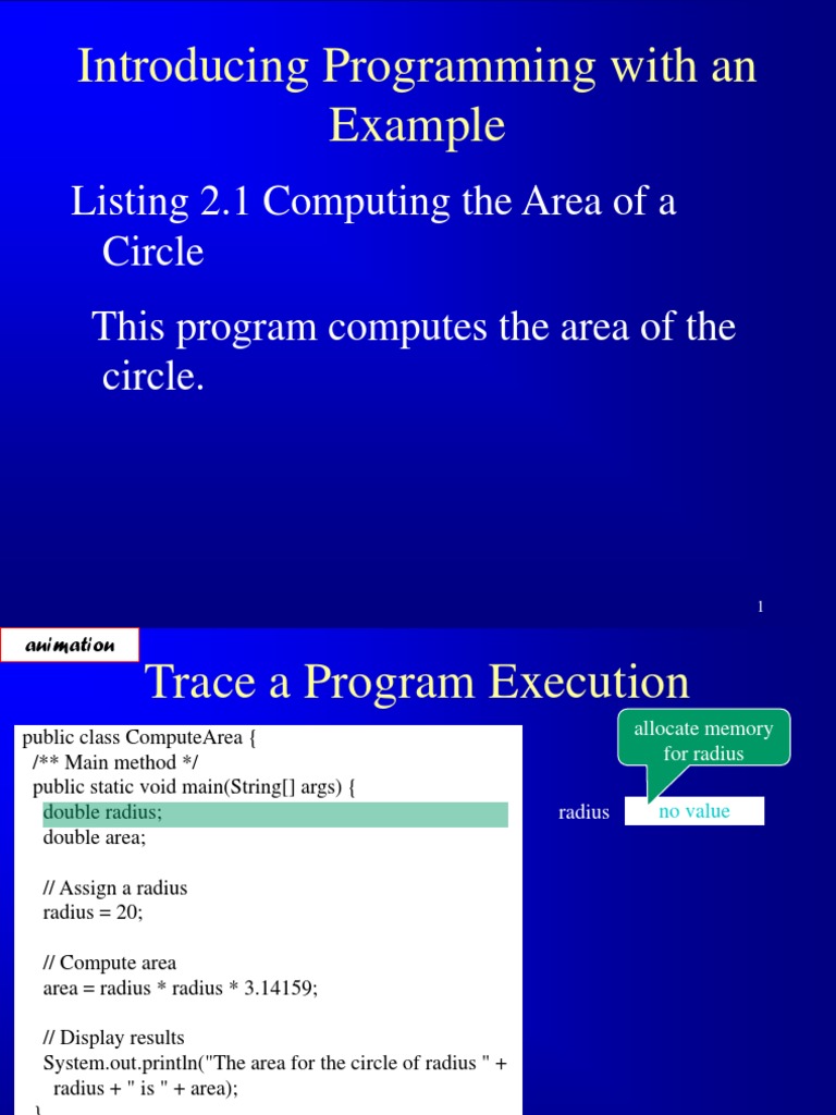 Introducing Programming With An Example | PDF | Integer (Computer ...