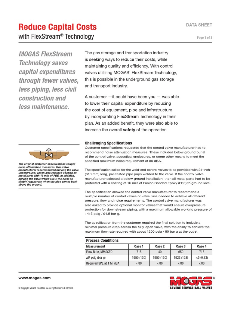 Data Sheet - FlexStream Reduces Gas Storage Costs. | PDF | Pipe (Fluid ...