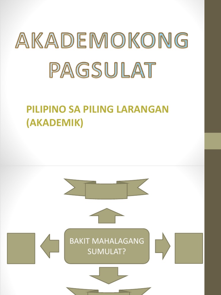 Akademikong Pagsulat | PDF