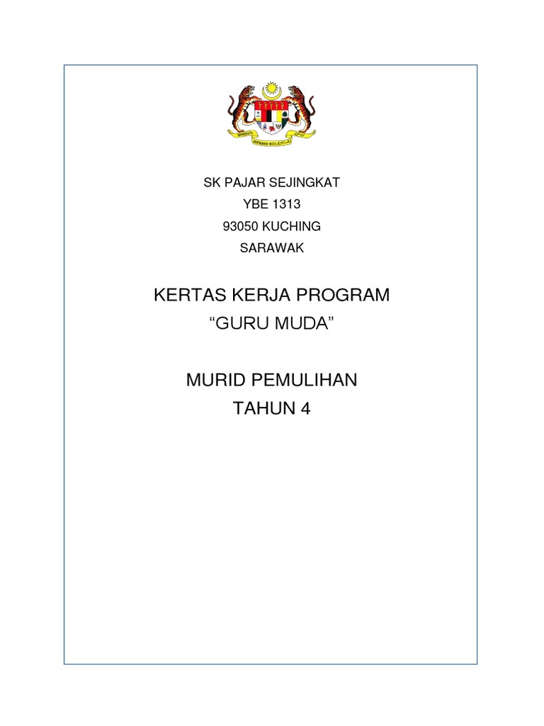 Kertas Kerja Guru Muda | PDF