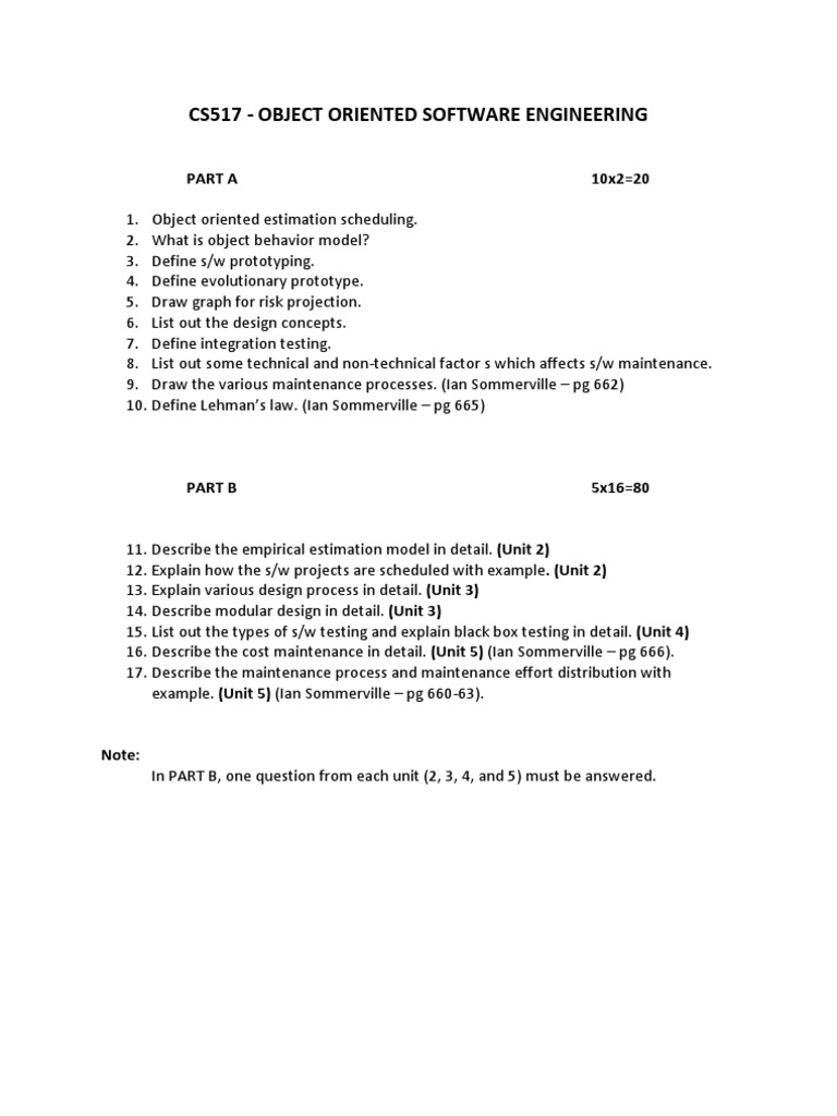 Object Oriented Software Engineering | PDF