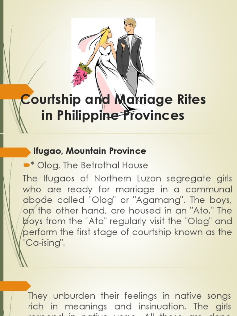 Philippine Courtship and Marriage Traditions | PDF | Wedding | Festival