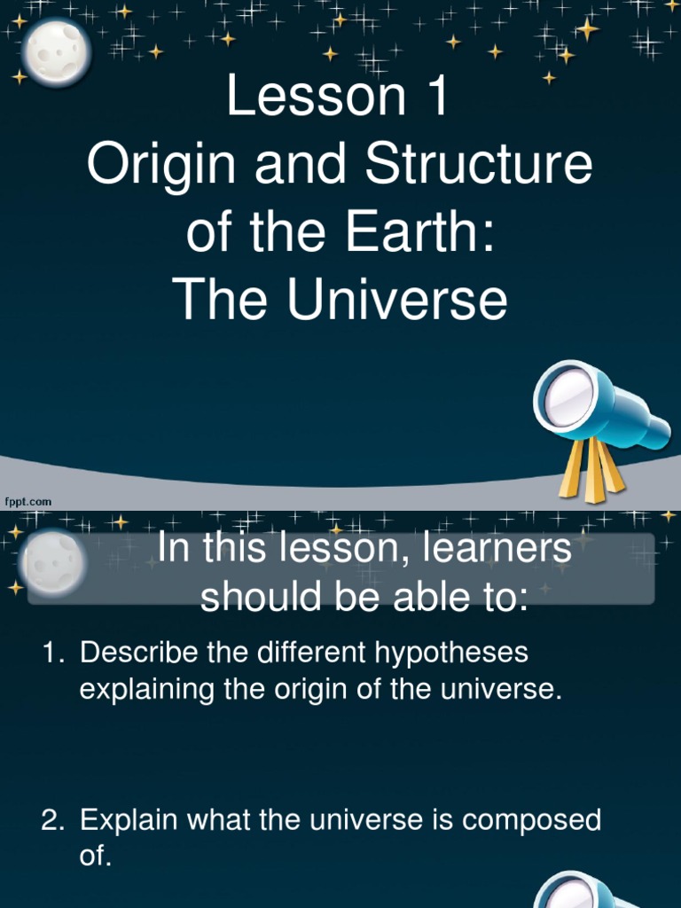Lesson 1 | PDF | Physical Cosmology | Universe