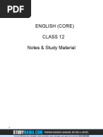English Handwritten Notes XII | PDF