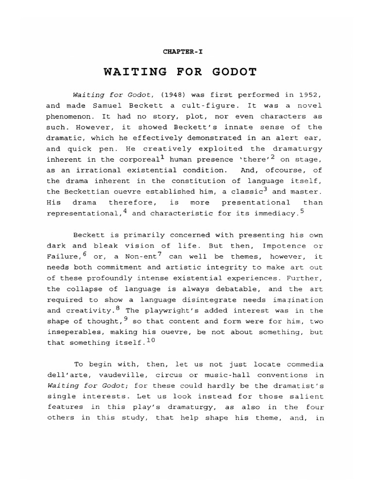 Waiting For Godot (Analysis) PDF | PDF
