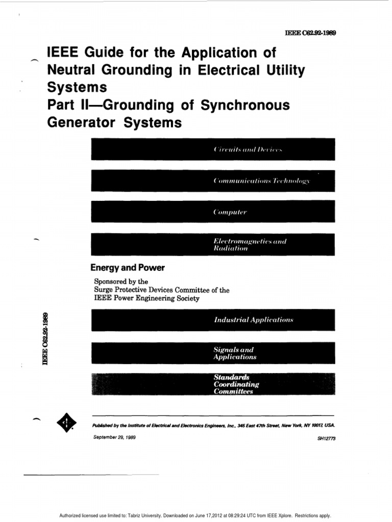 2.IEEE Guide For The Application of Neutral Part II-Grounding of ...