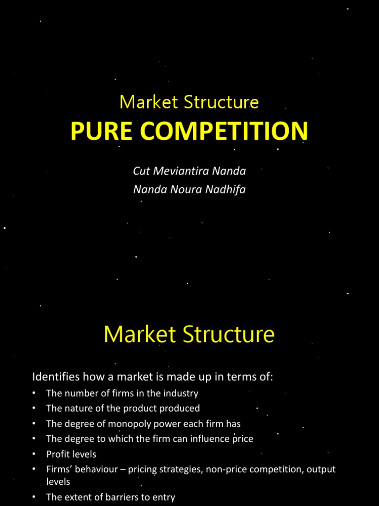 Microeconomic Pure Competition Market | PDF | Supply (Economics ...