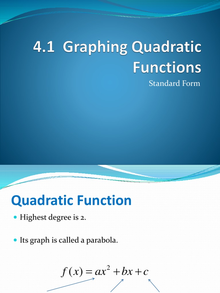 Maximizing Revenue and Analyzing Quadratic Functions: A Guide to Solving Standard Quadratic ...