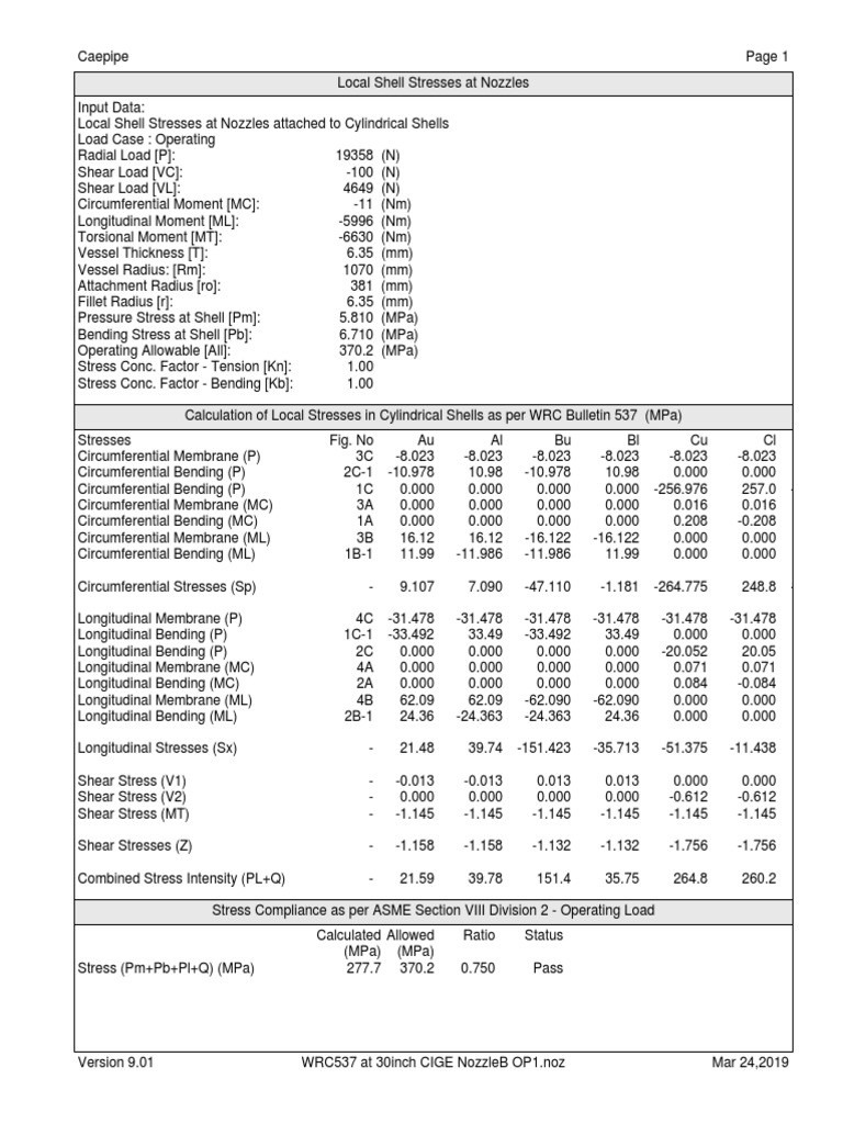 WRC 537 Cige Noz B Op 1 | Download Free PDF | Bending | Stress (Mechanics)