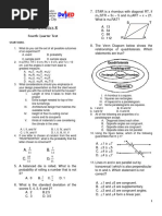 4th Quarter Exam in Math 9 With KEY | PDF | Trigonometric Functions ...