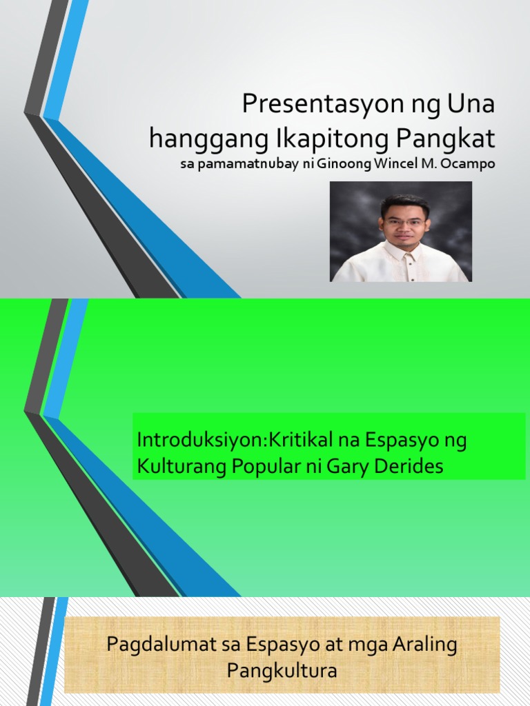 Presentasyon NG Una - Ikapitong Pangkat | PDF