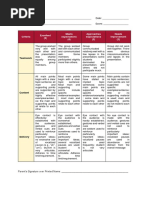 Fashion Show Rubric | PDF
