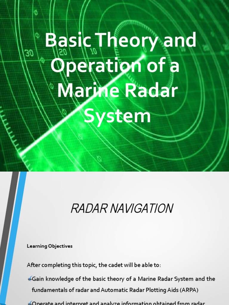 Basic Theory and Operation of a Marine Radar System | PDF | Radar ...