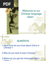 Beginner Chinese Class Notes | PDF