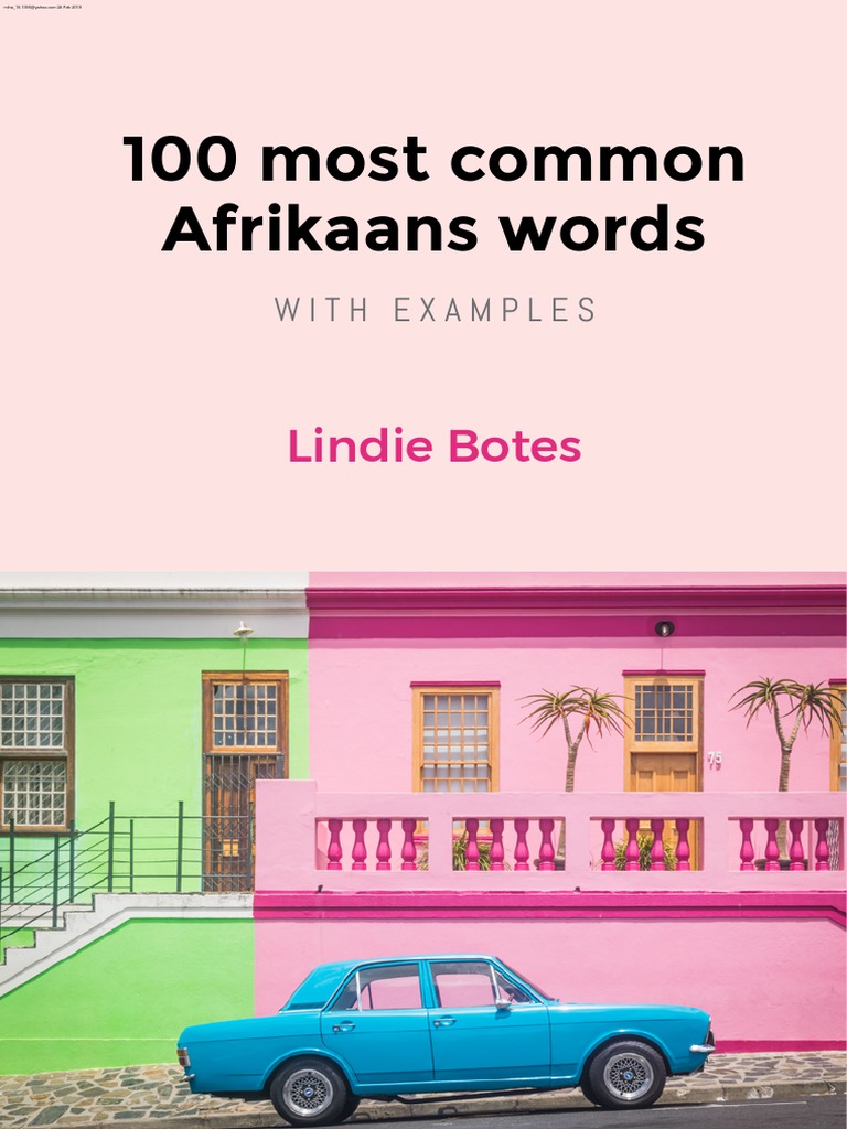 100 Most Common Afrikaans Words | PDF | Languages Of Africa | Linguistics