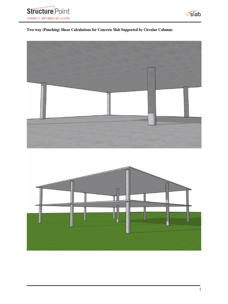 Concrete Circular Column Punching Shear | PDF | Column | Bending