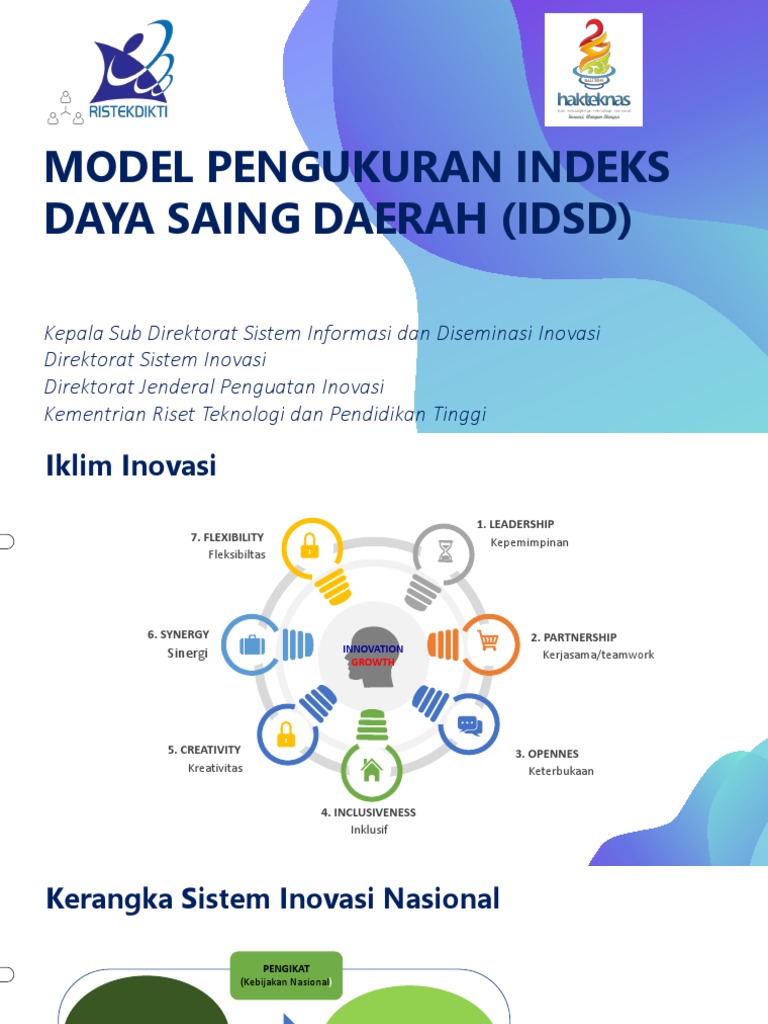 Model Indeks Daya Saing Daerah - Indonesia | PDF