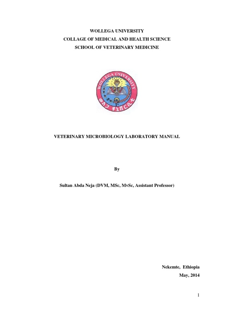 Veterinary Microbiology Laboratory Manua PDF | PDF | Sterilization ...