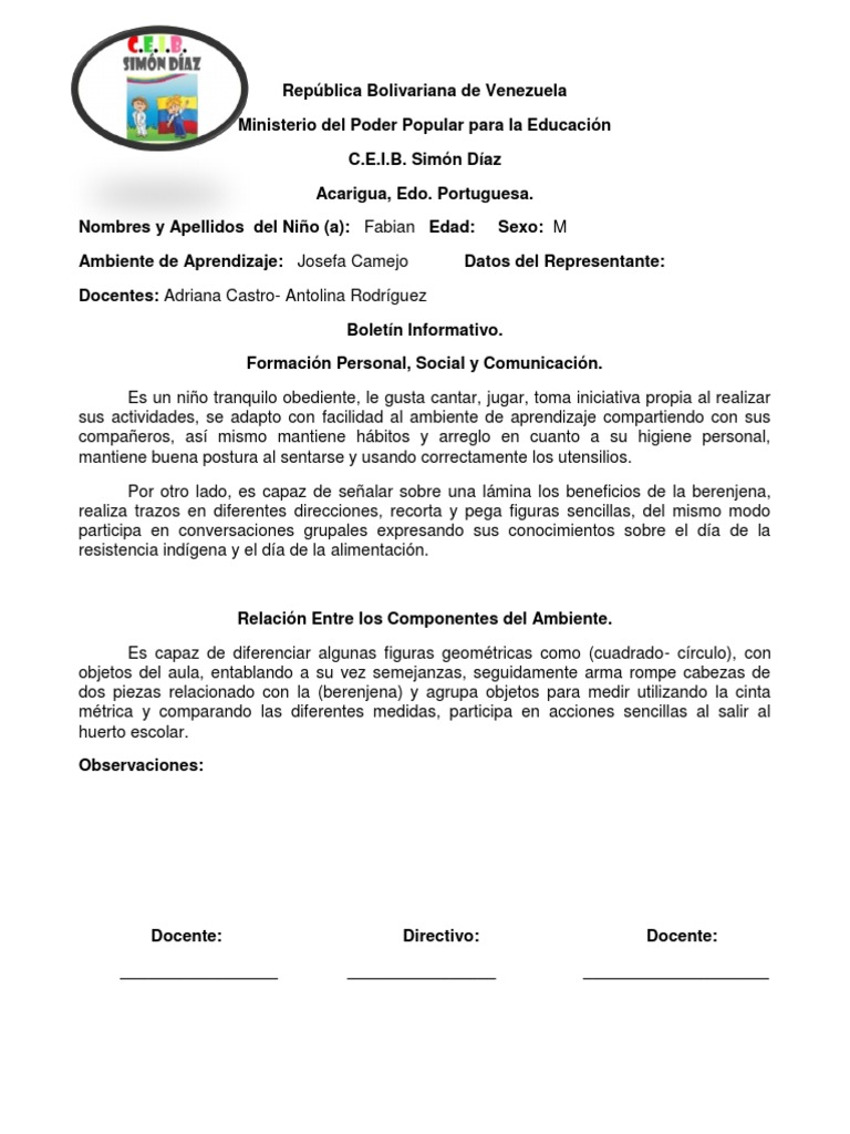 Simon Diaz Boletas | PDF | Aprendizaje | Venezuela
