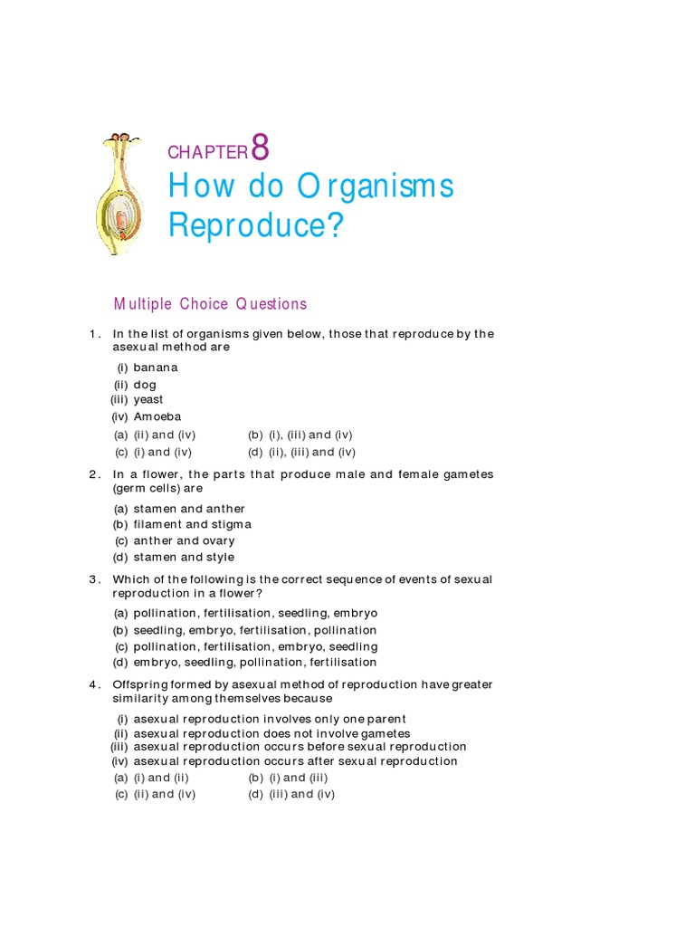 How Do Organisms Reproduce?: Multiple Choice Questions | Download Free ...