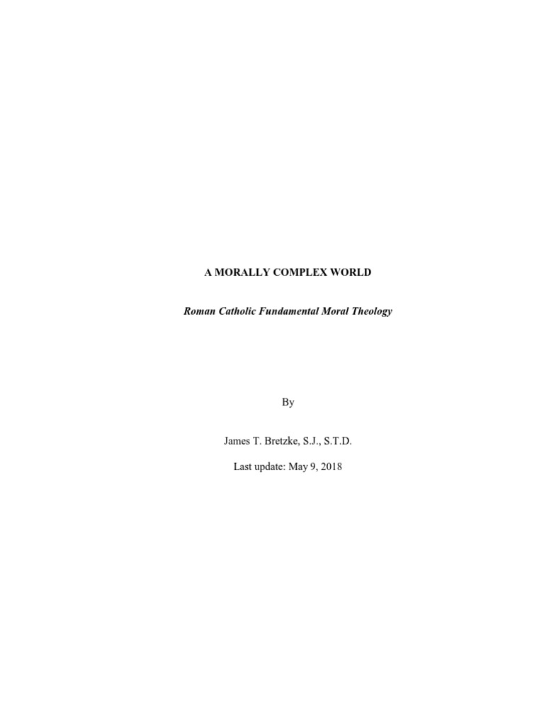 Roman Cath Moral Funda Theol | PDF | Ten Commandments | Christian Ethics