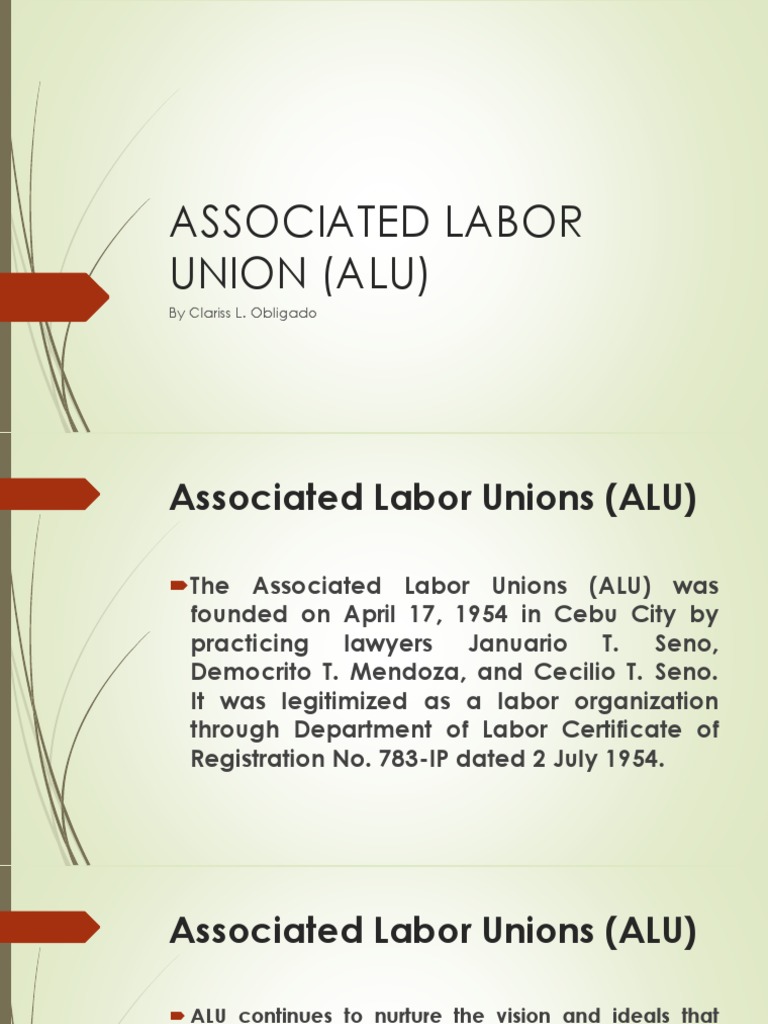 History and Impact of ALU in the Philippines | PDF | Occupational ...