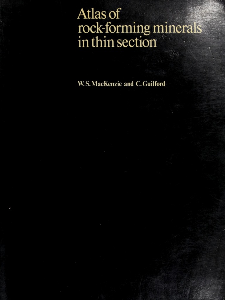 Atlas of Rock-Forming Minerals in Thin Section | PDF | Minerals ...