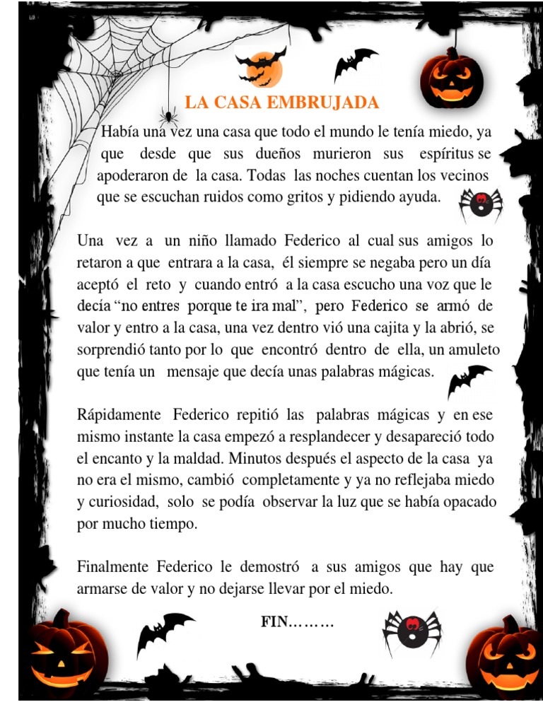 CUENTO - La Casa Embrujada | PDF