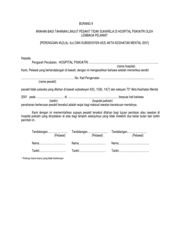 Borang 9 PDF | PDF