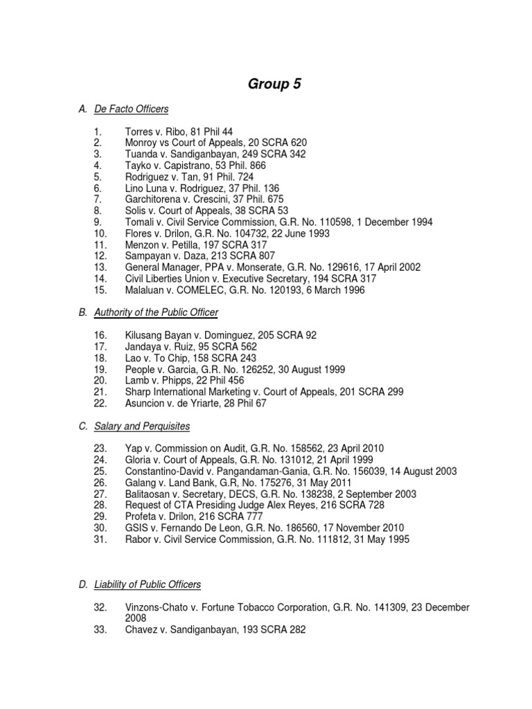 Group 5 Rep | Download Free PDF | Legal Organizations | Separation Of Powers