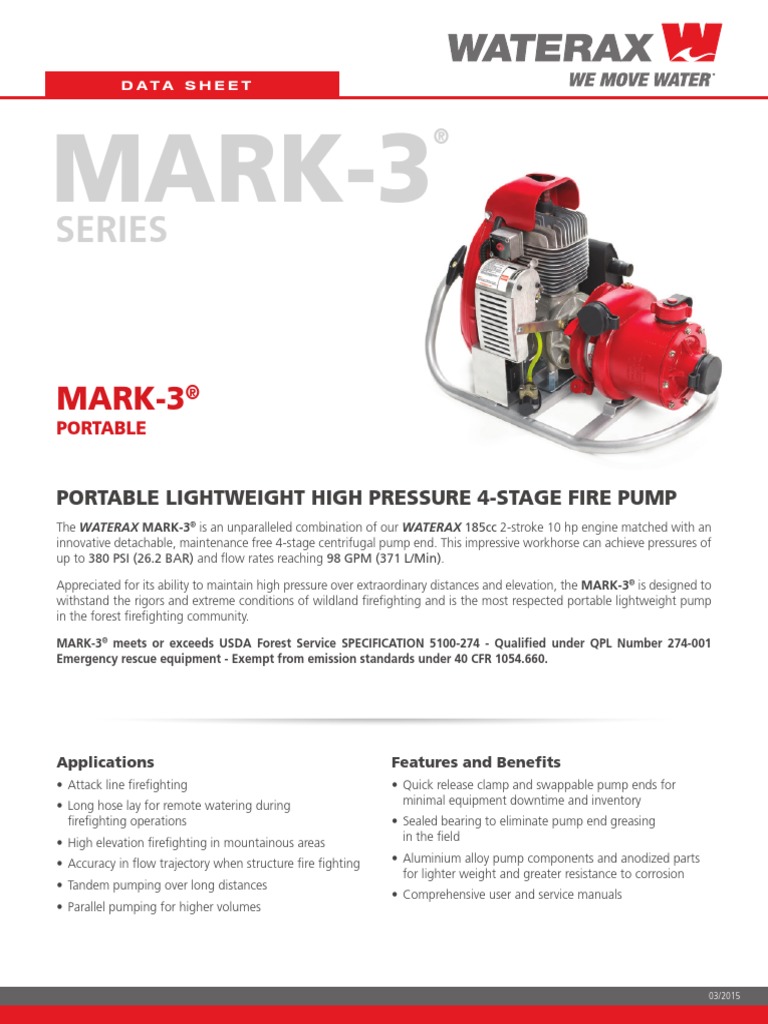 Brosur MARK-3 (2015) | PDF | Gasoline | Pump