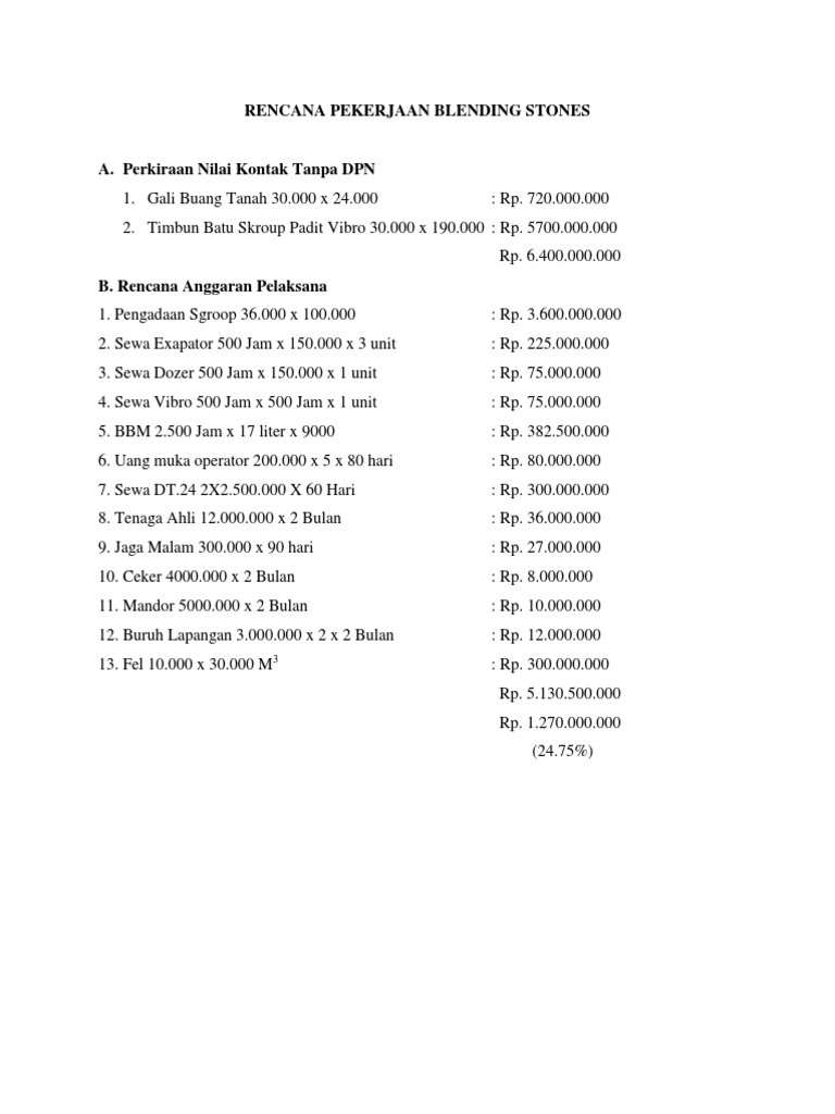Contoh Rencana Pekerjaan Blending | PDF | Sains & Matematika