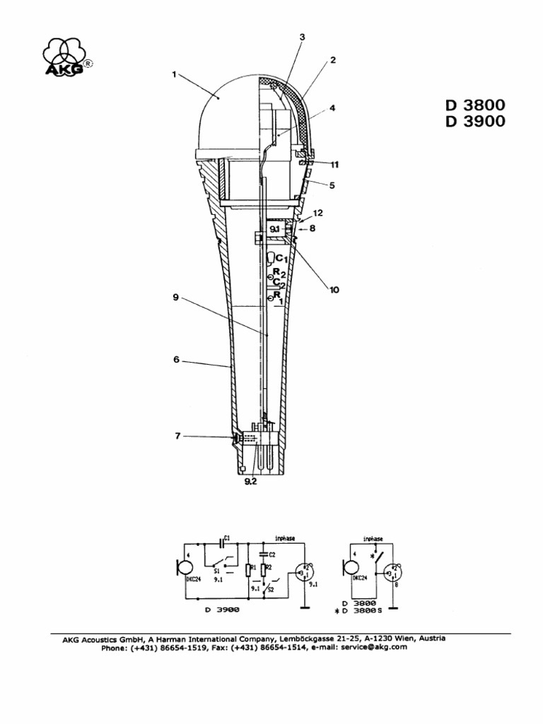 AKGd3800 d3900 Service | PDF